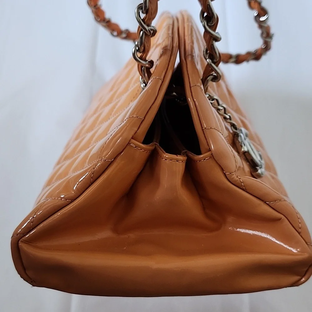 CHANEL | Bags | Authentic Chanel Just Mademoiselle Patent Quilted ...